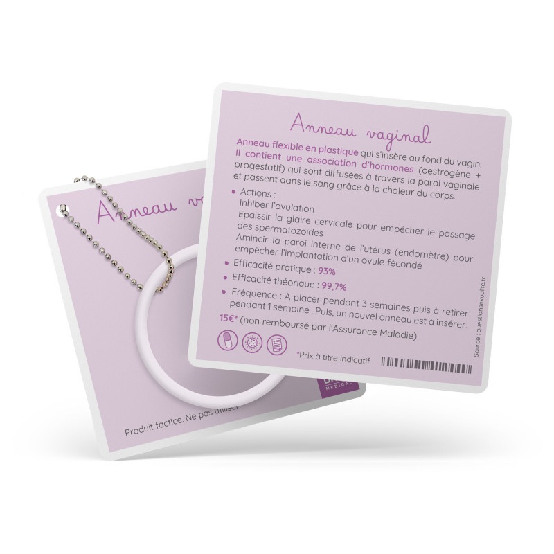 Anneau contraceptif hormonal féminin de démonstration | Bivea